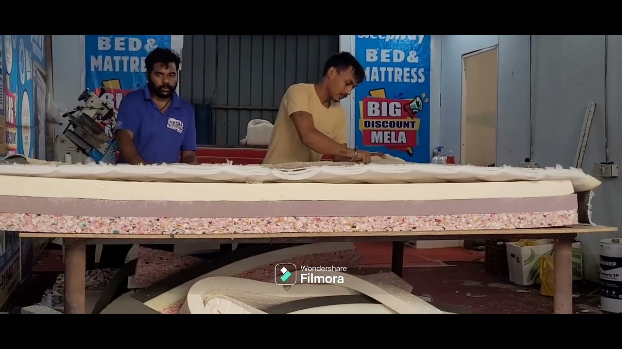 process of Latex Mattress making - YouTube