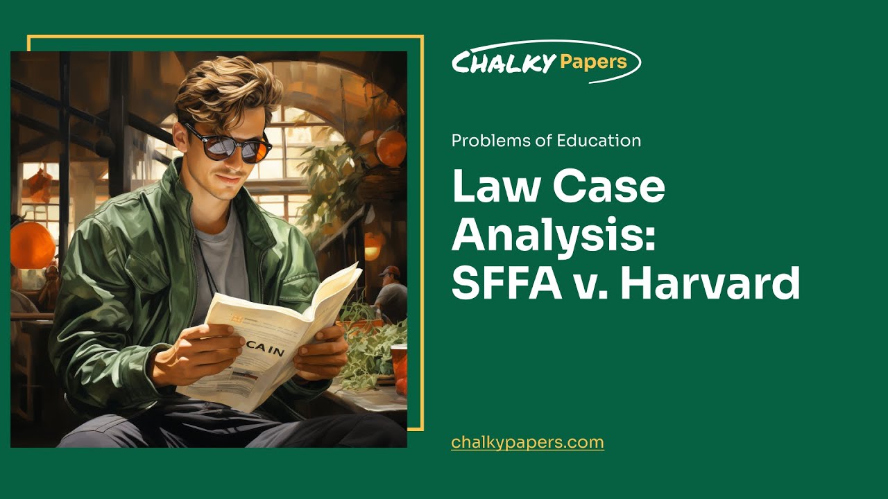 Law Case Analysis: SFFA v. Harvard - Essay Example - YouTube