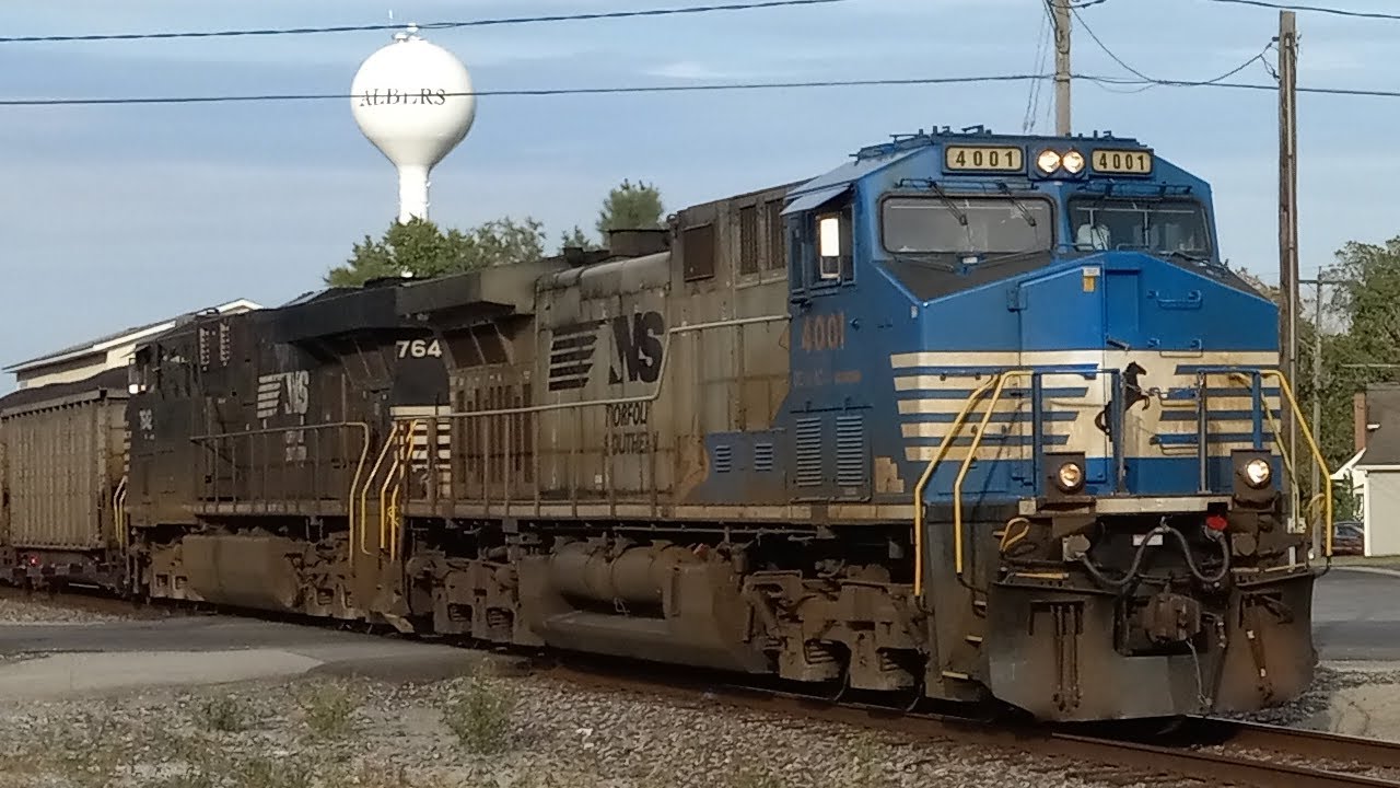 NS 4001 "Blue Mane" Sonic Bonnet Leading NS Coal Train 798 - YouTube