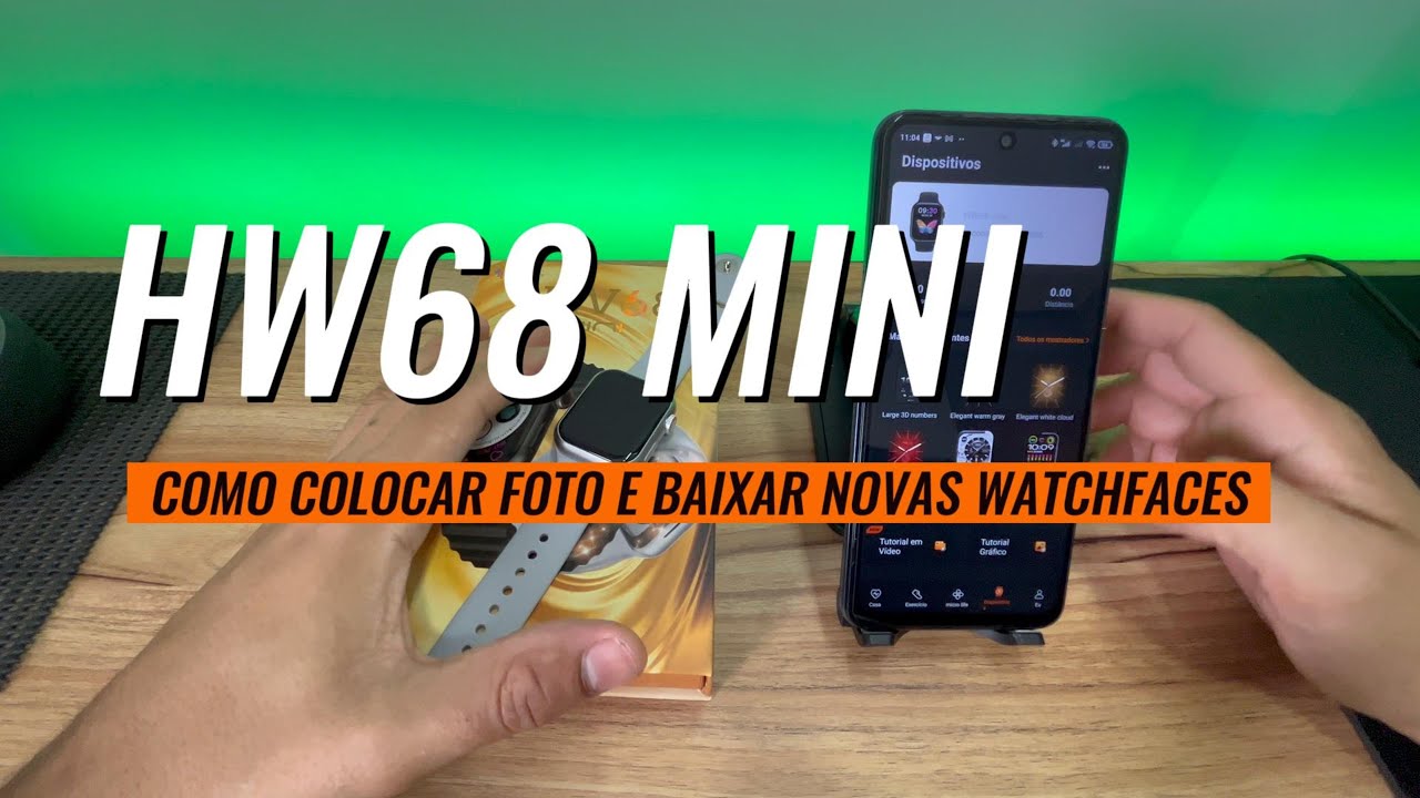 SMARTWATCH HW68 MINI 41MM - Como Baixar Novas Watchfaces e Fotos ...