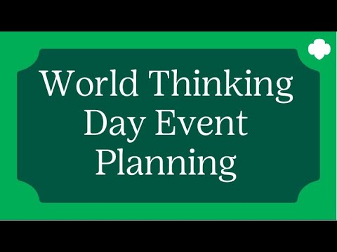 World Thinking Day Event Planning - YouTube