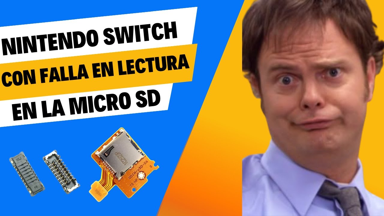 Cambio conector fpc micro sd nintendo switch - YouTube