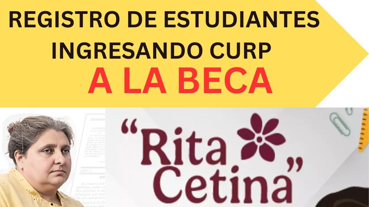 COMO REGISTRACE EN Beca Rita Cetina paso a paso registrar Estudiantes ...