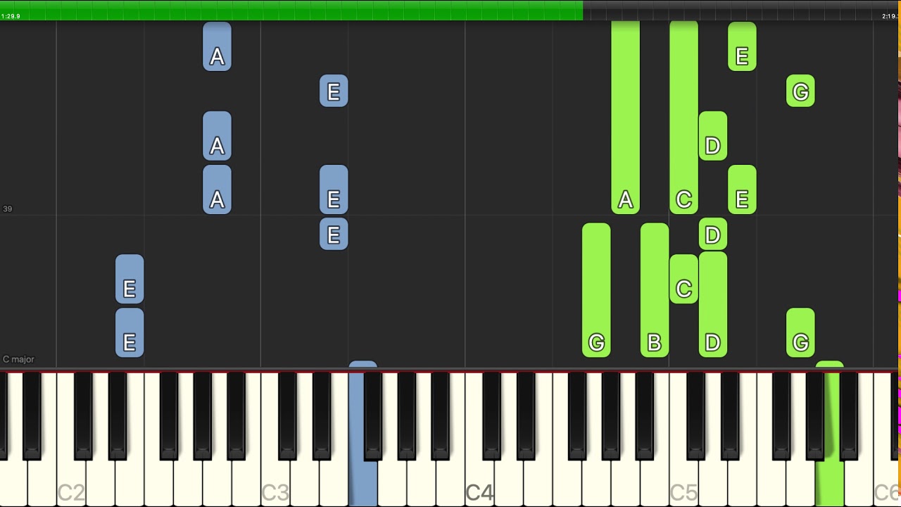 Vaults - One Last Night - Piano Cover Tutorials - Backing Track - YouTube