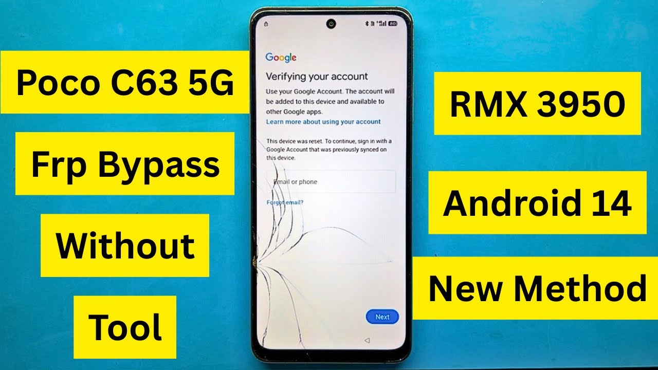 POCO C63 5G FRP Unlock Without Software | Simple & Easy Trick - YouTube