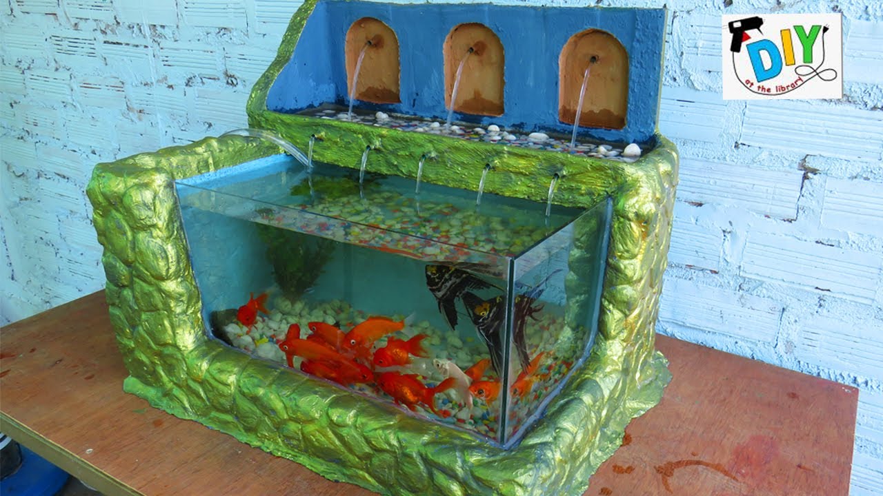 Technique ideas Creativity mini pool Beautiful fish - Made of foam and ...