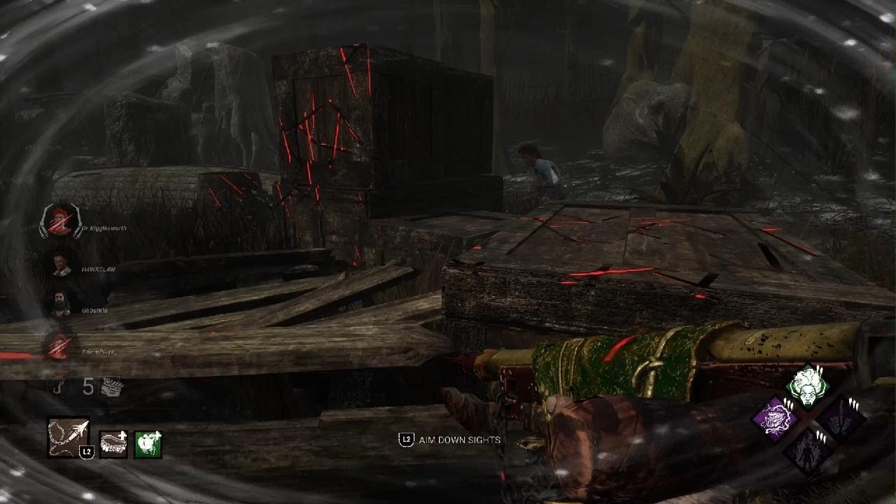 Dead by Daylight|| Full Match As Deathslinger On Backwater Swamp - YouTube