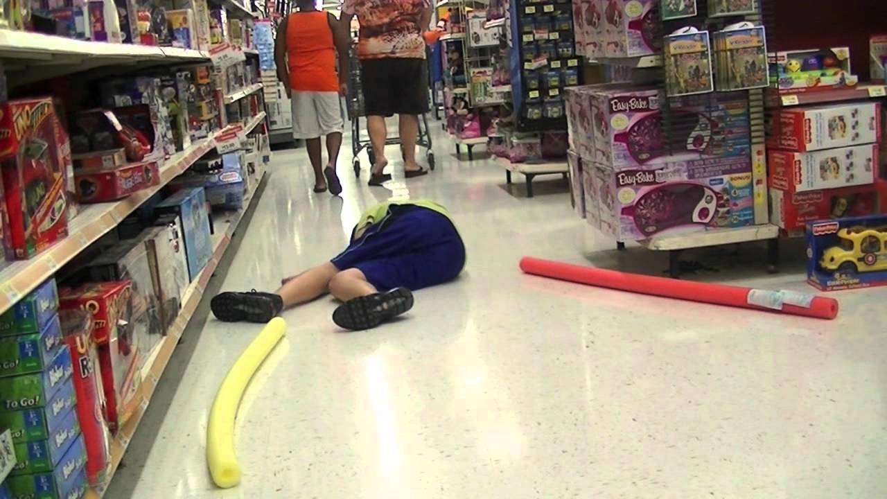 Falling Down In Public PRANK ! - YouTube