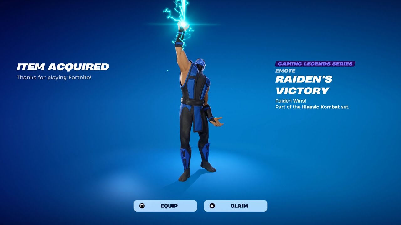 How To Get Raiden's Victory Emote NOW FREE in Fortnite! (Free Raiden's ...