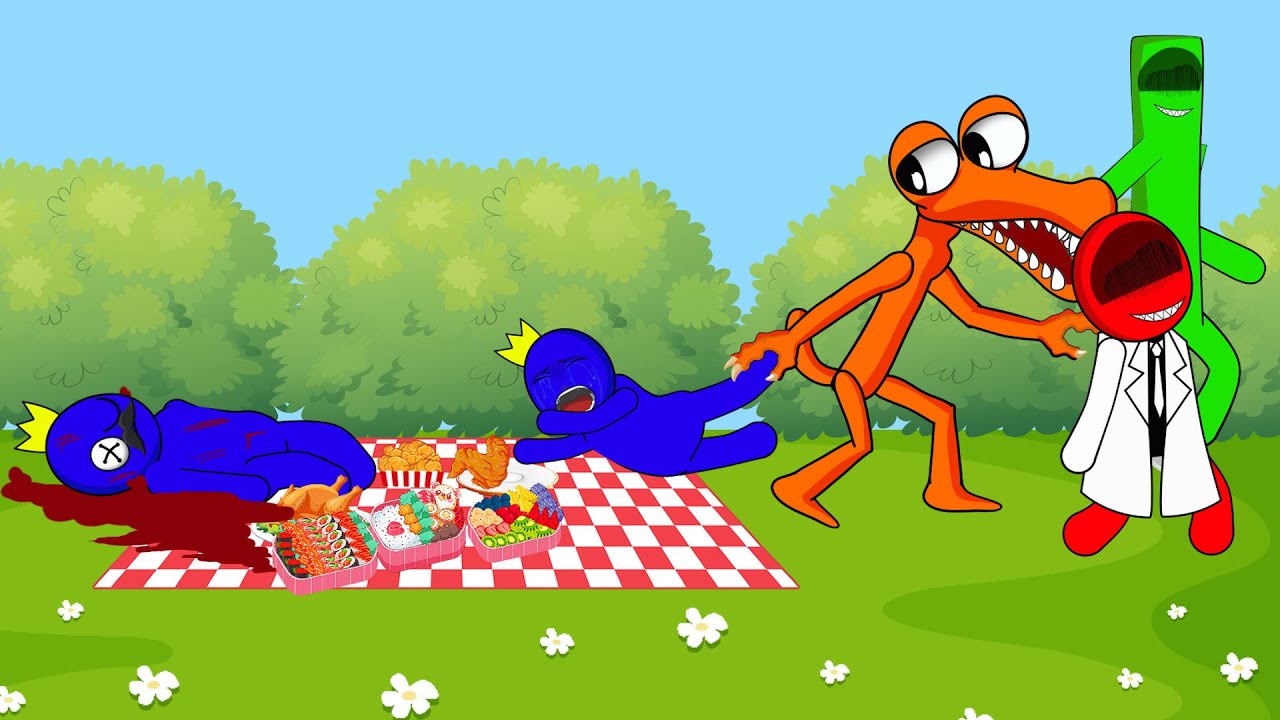 RIP Blue's Dad. Rainbow Friends Sad origin Story | Rainbow Friends ...