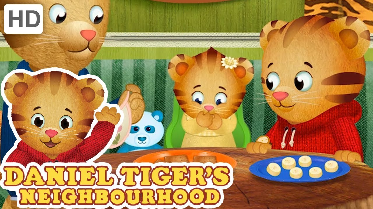Daniel Tiger Snack Time Dad Tiger's Strawberry Heart Pancakes Recipe: