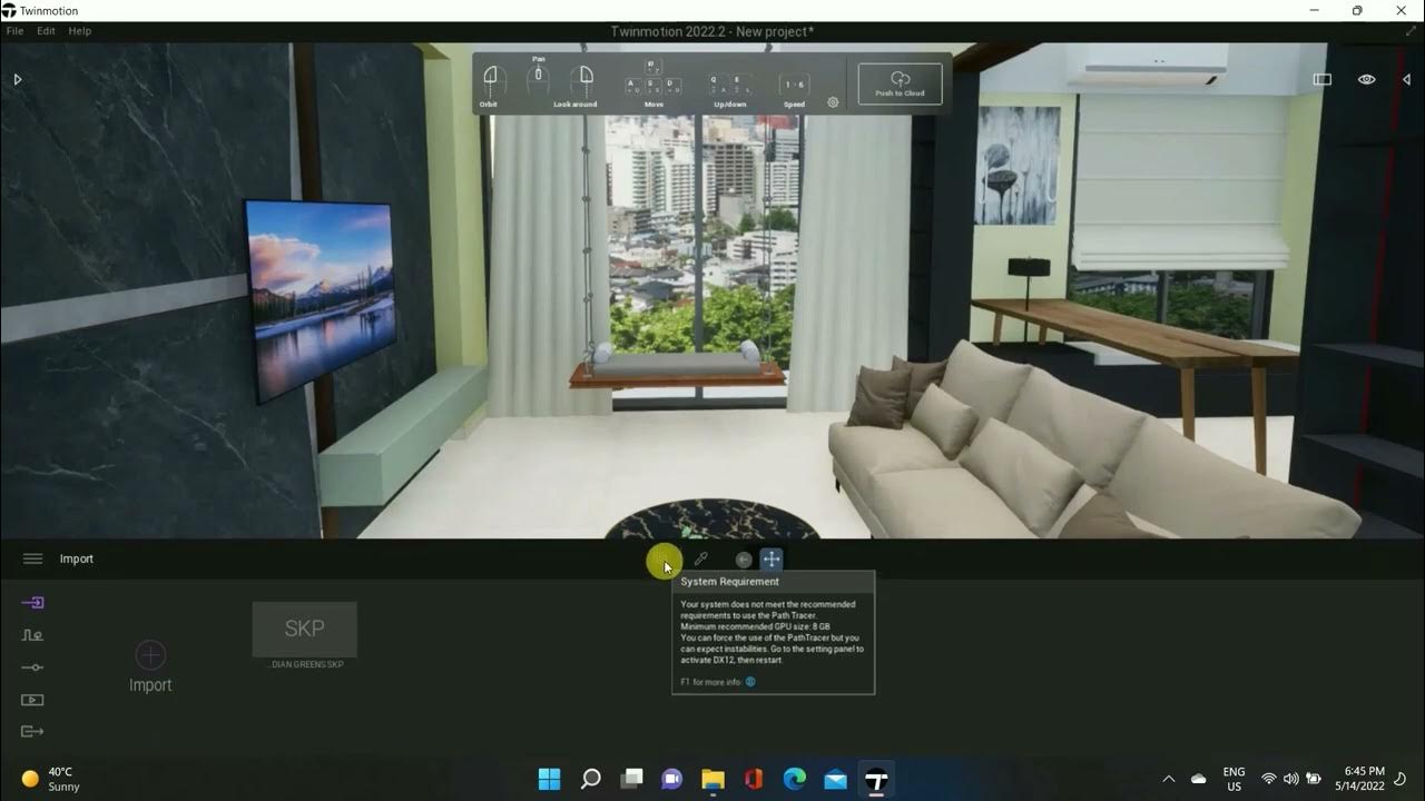 Twinmotion preview 2022.2 - how to enable path tracing under 8 gb ram specs - tips and tricks ...