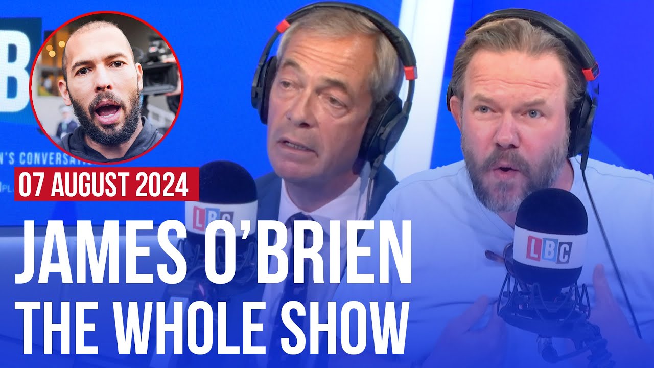 Andrew Tate was Nigel Farage's source on Southport | James O'Brien ...
