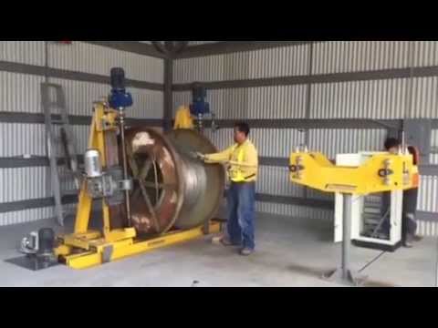 Bobinadora de cable - YouTube