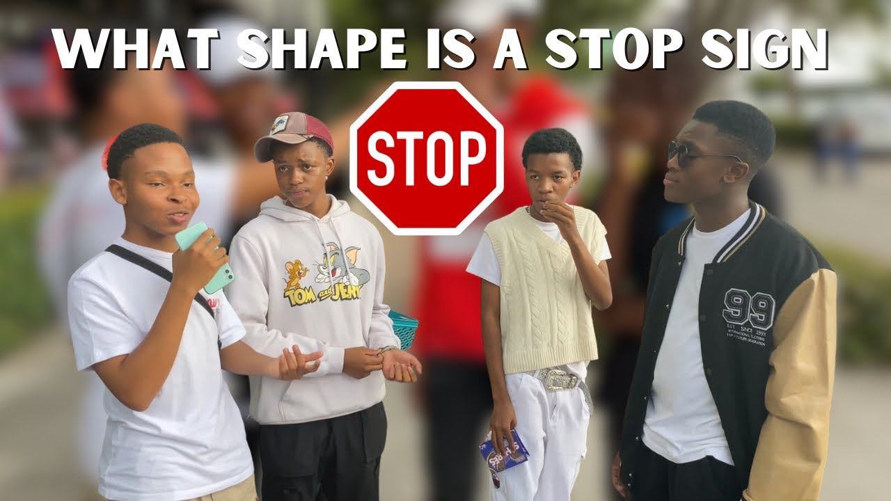 WHAT SHAPE IS A STOP SIGN(public trivia) - YouTube