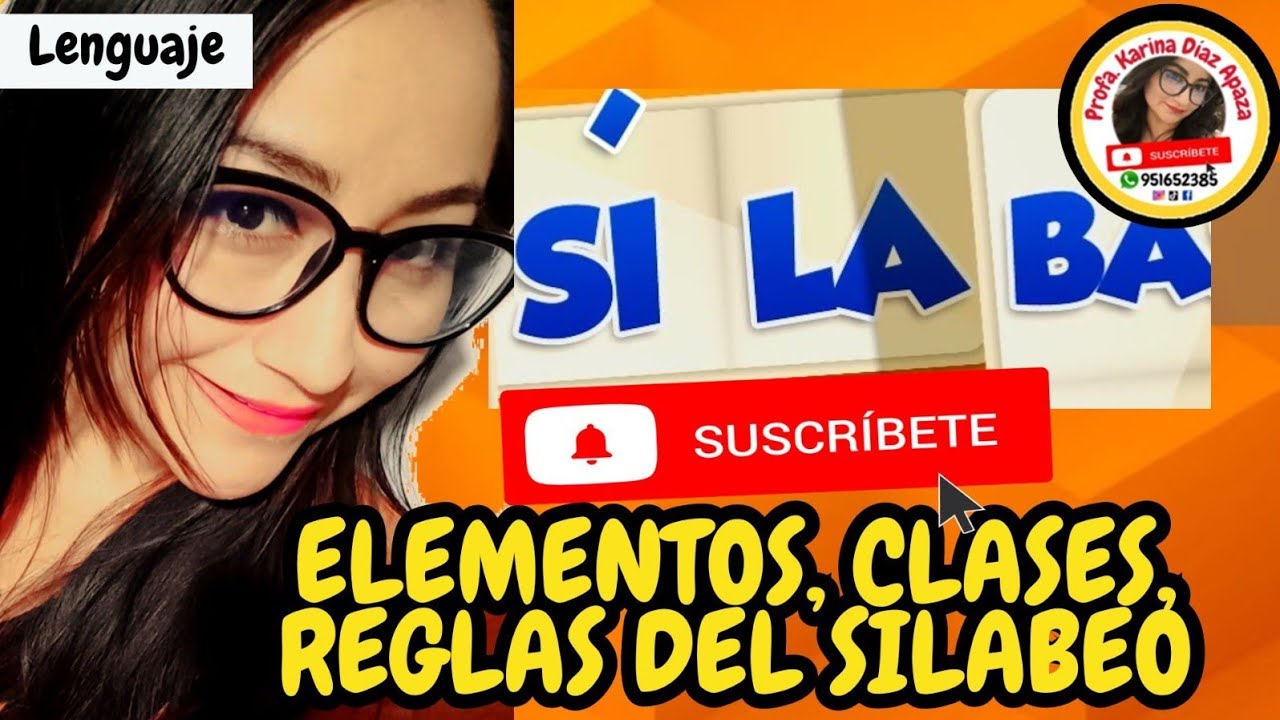La sílaba, elementos, clases y reglas del silabeo #sílabas # ...