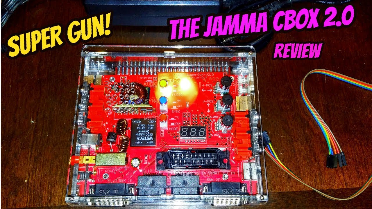 The JAMMA CBOX Super Gun 2.0 Review (Arcade Board Player) - YouTube