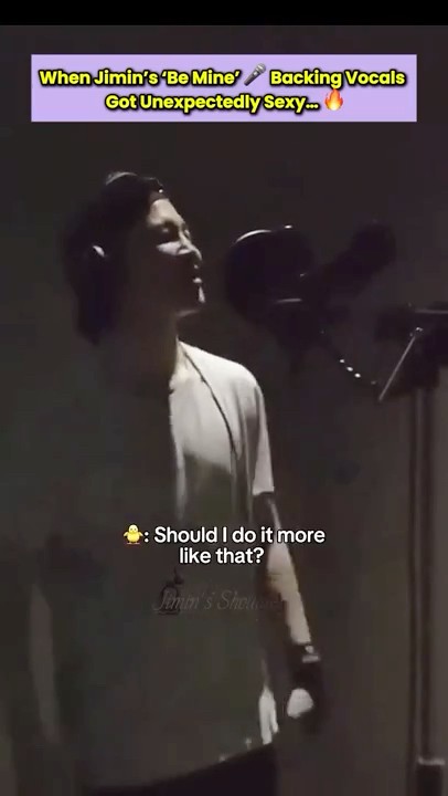 When #jimin ‘Be Mine’ 🎤 Backing Vocals Got Unexpectedly Sexy… 🔥 # ...