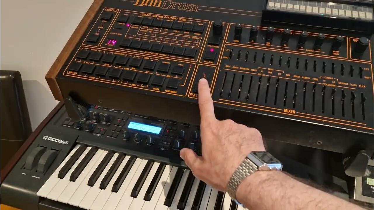 LinnDrum sync'd using Behringer RD-8 - YouTube