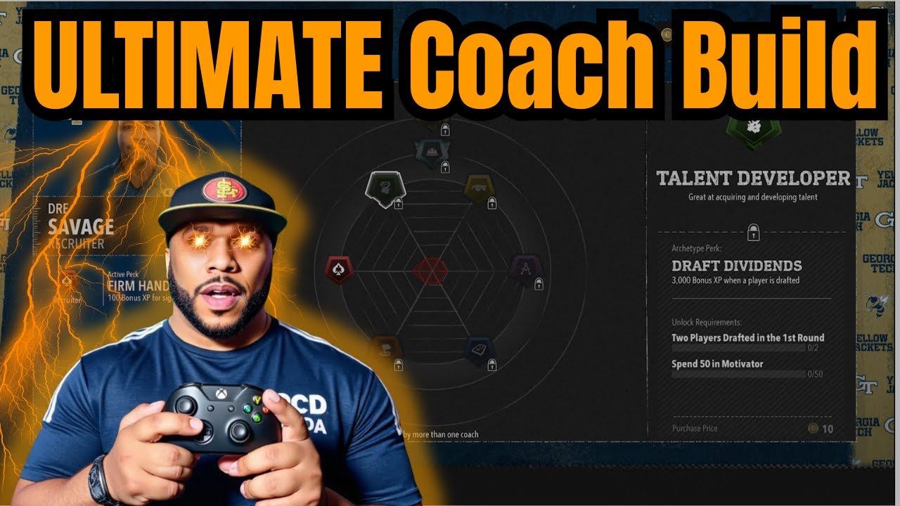 🔥Best Coach Build for 3-Star Teams in College Football 26 Dynasty Mode ...