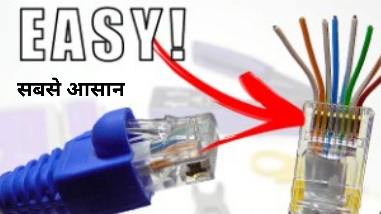 How to Wire Up Ethernet Plugs the EASY WAY! Cat5e / Cat6 RJ45 Pass ...