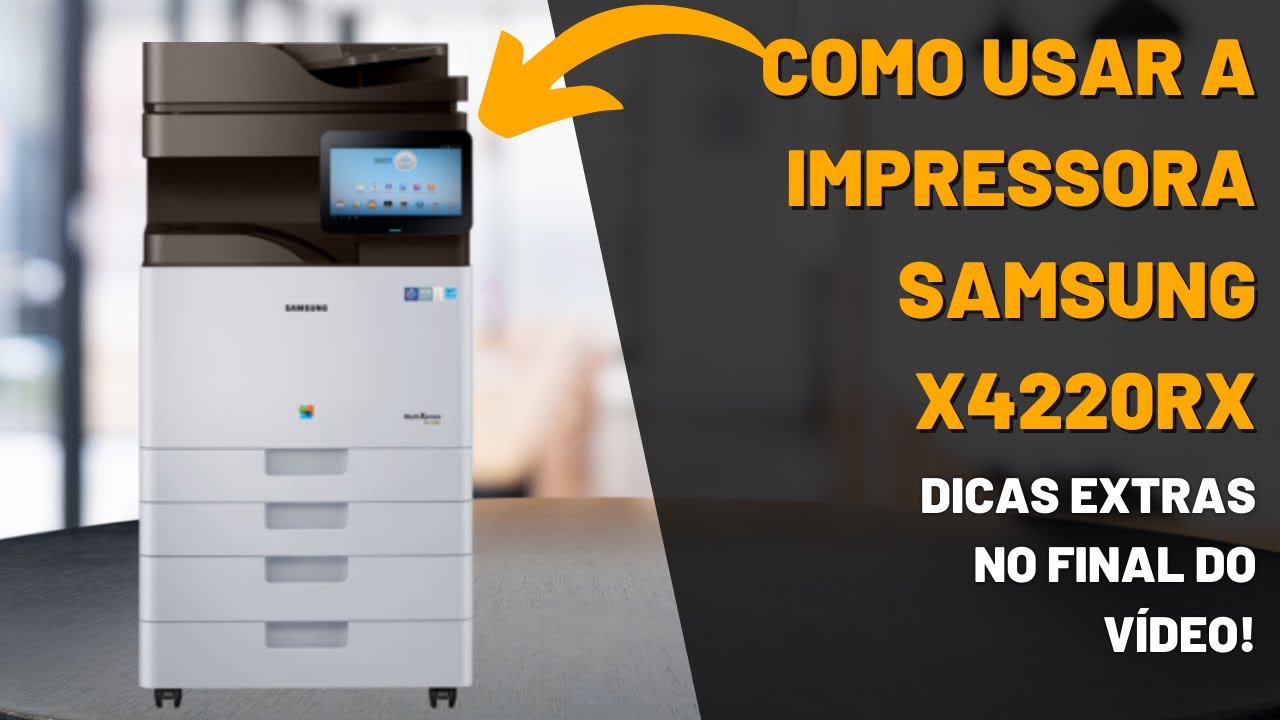 Como usar a impressora Samsung X4220RX - YouTube