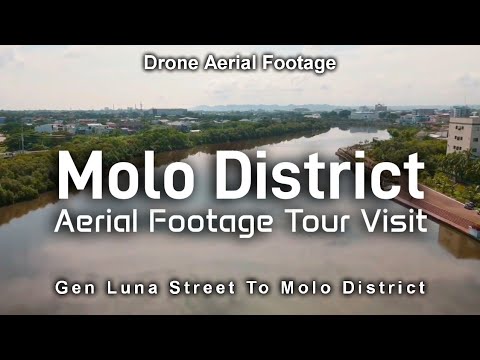 Molo District Aerial Tour in Iloilo City #travel #dji #drone - YouTube