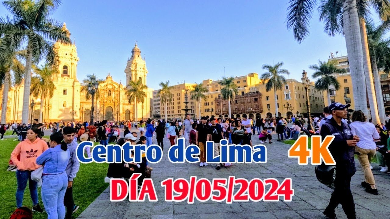 LIMA PERÚ 4K | ASÍ SE VIÓ LAS CALLES DEL CENTRO DE LIMA EL DÍA 19/05 ...
