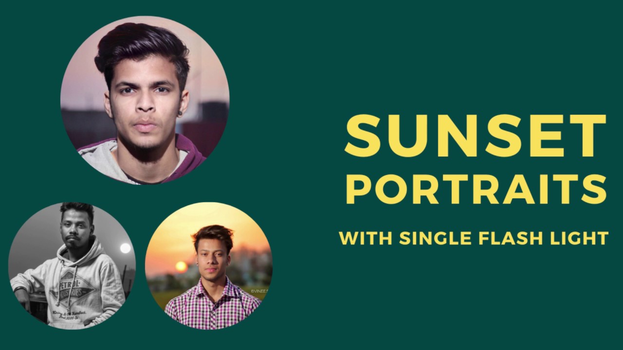 Sunset Portraits with single flash - YouTube