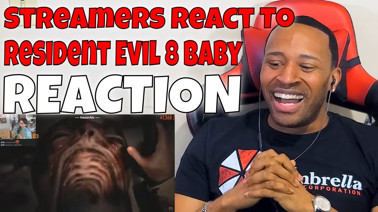Streamers Meeting Giant Baby in Resident Evil Village REACTION ...