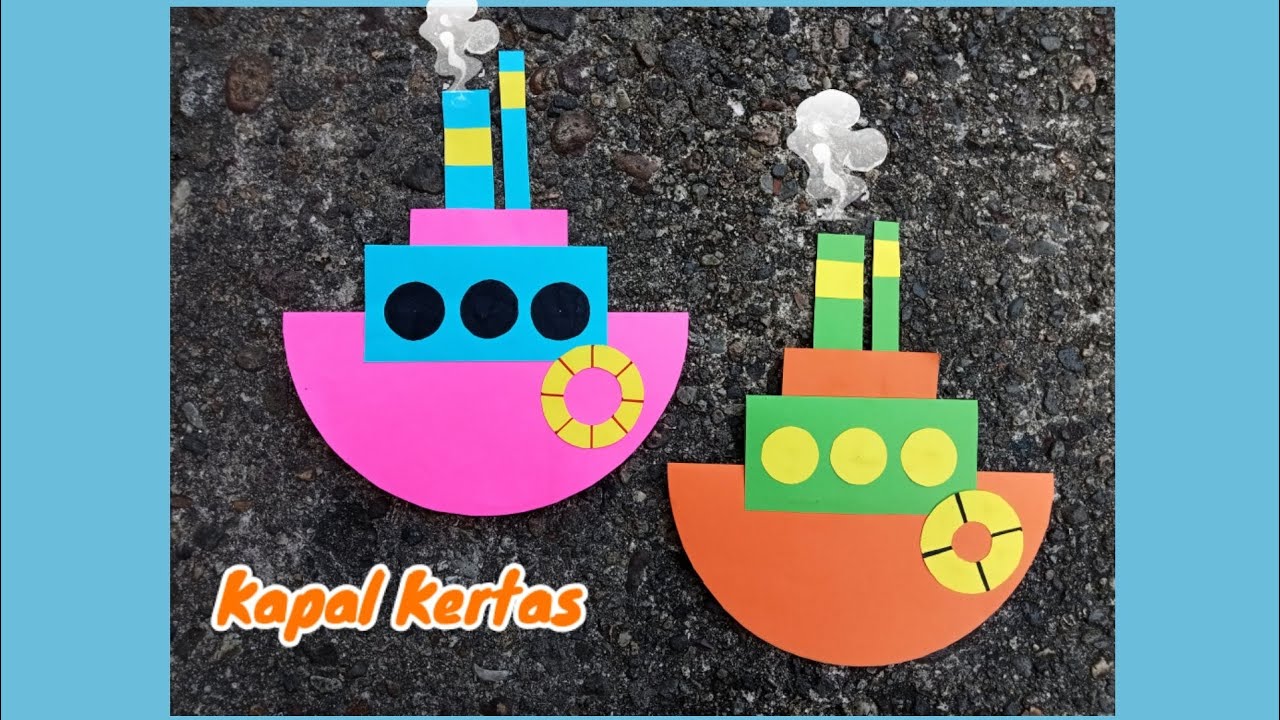 MEMBUAT KAPAL DARI KERTAS ORIGAMI | KAPAL KERTAS | PERAHU KERTAS | IDE ...