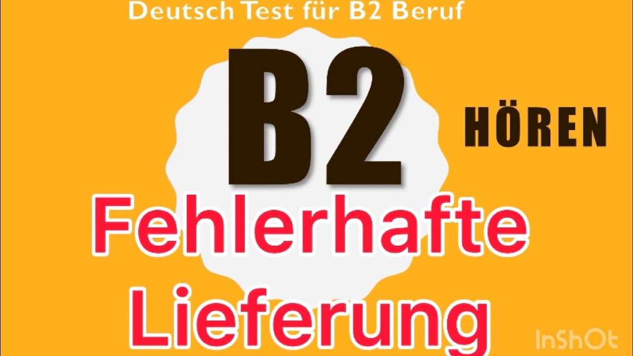 Deutsch Test für B2 Beruflich #3| Hören Teil 1 | Prüfung B2 Beruf ...