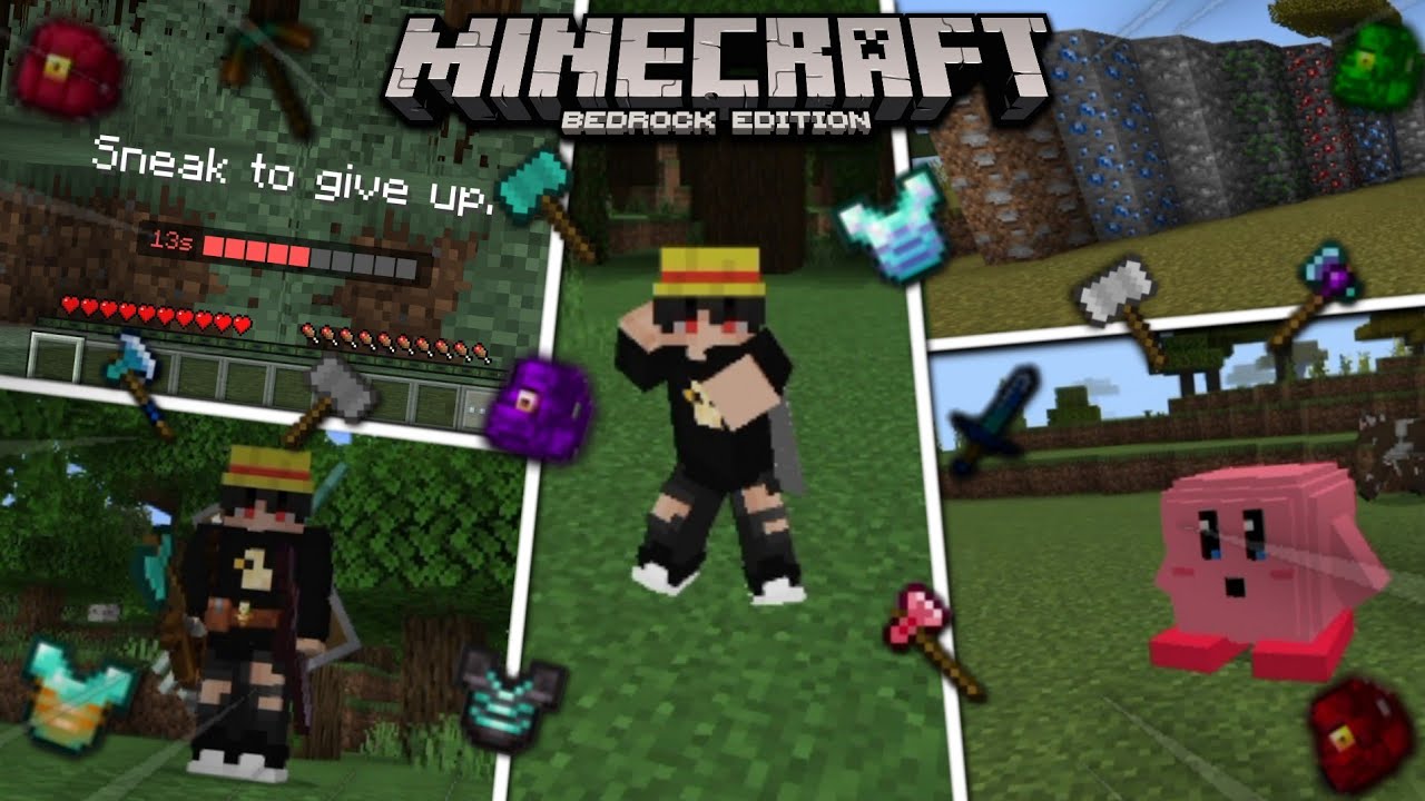 ADDONS/MOBS SURVIVAL para tu MINECRAFT BEDROCK 1.19+ - YouTube