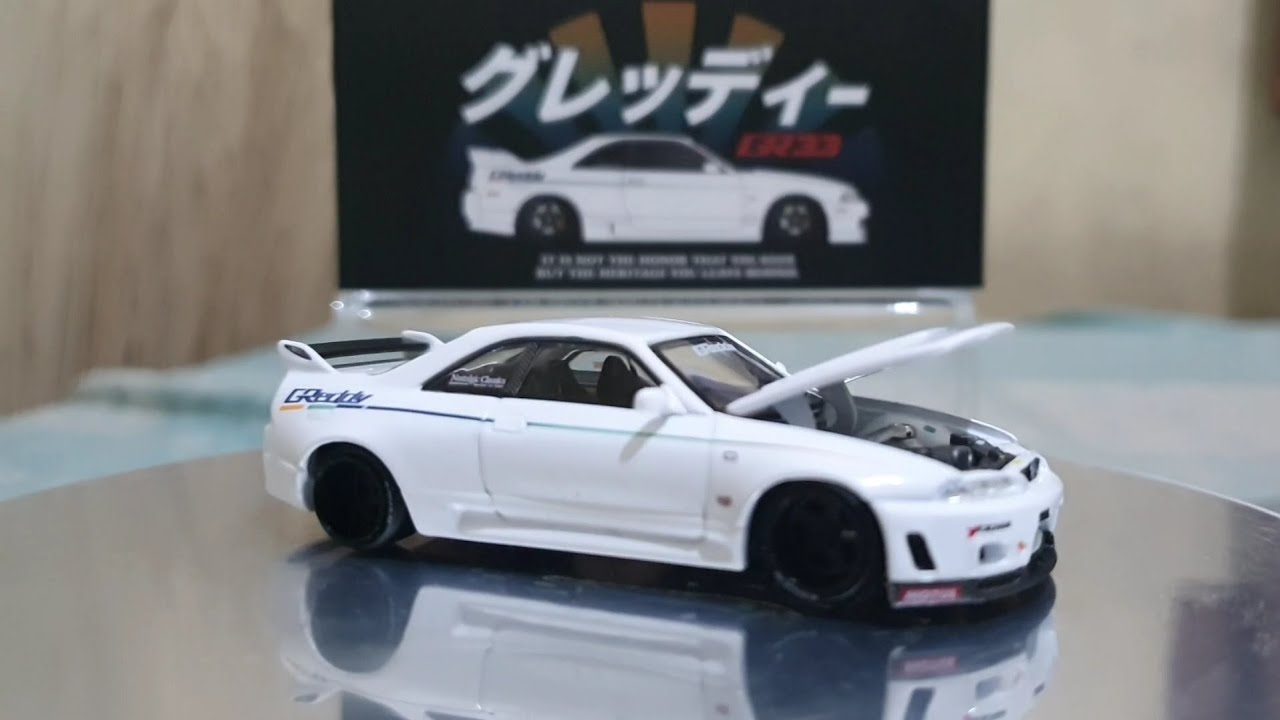 Kaido House X Mini GT Nissan (R33) Greedy GR33 V1 White KHMG113 1/64 ...