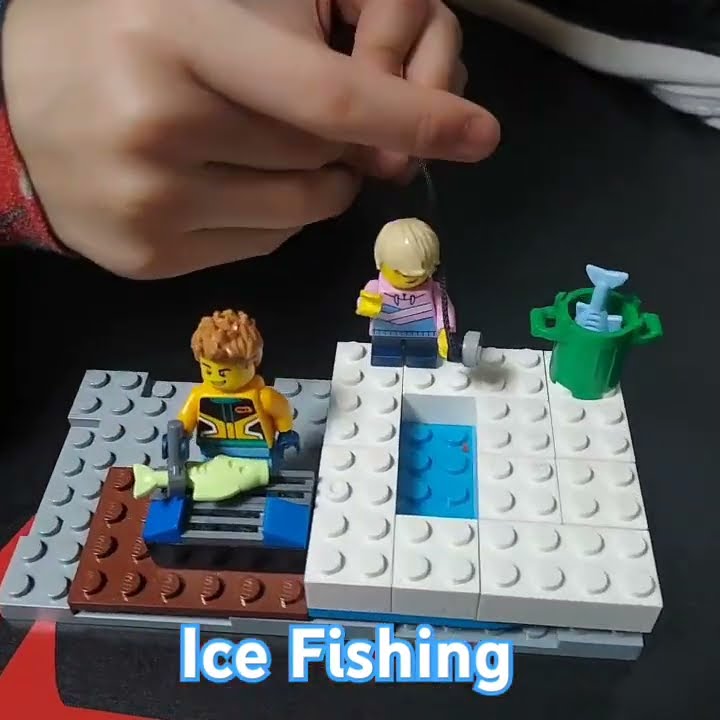 Ice fishing 얼음낚시 (lego) - YouTube