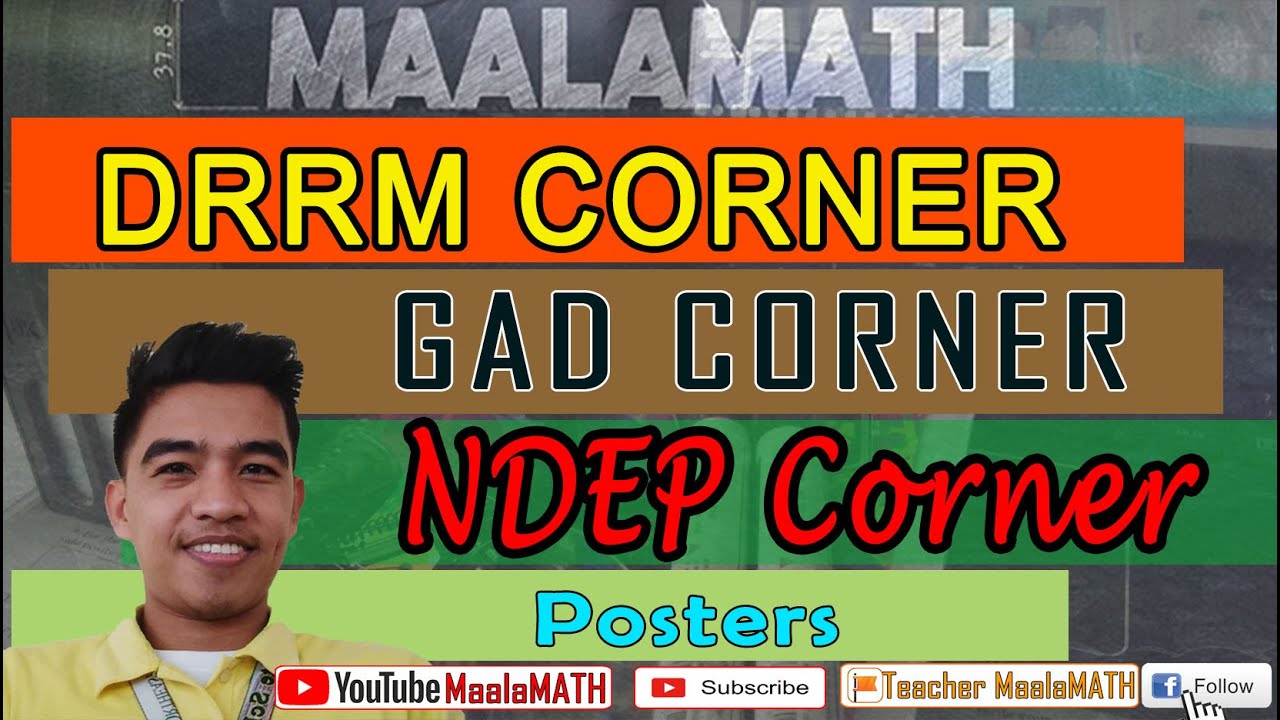 DRRM, GAD, and NDEP Poster - YouTube