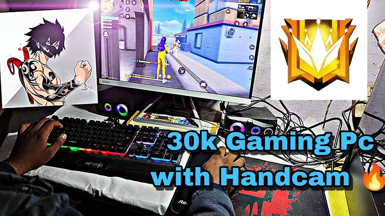 Ryzen 5 pro 4650g || 30k Gaming Pc Setup || 120 Fps || Free fire ...