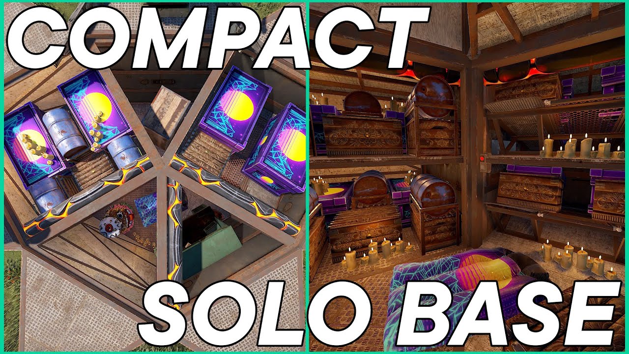 The ECO and CHEAP SOLO Rust Base Design - Rust Base Building - YouTube