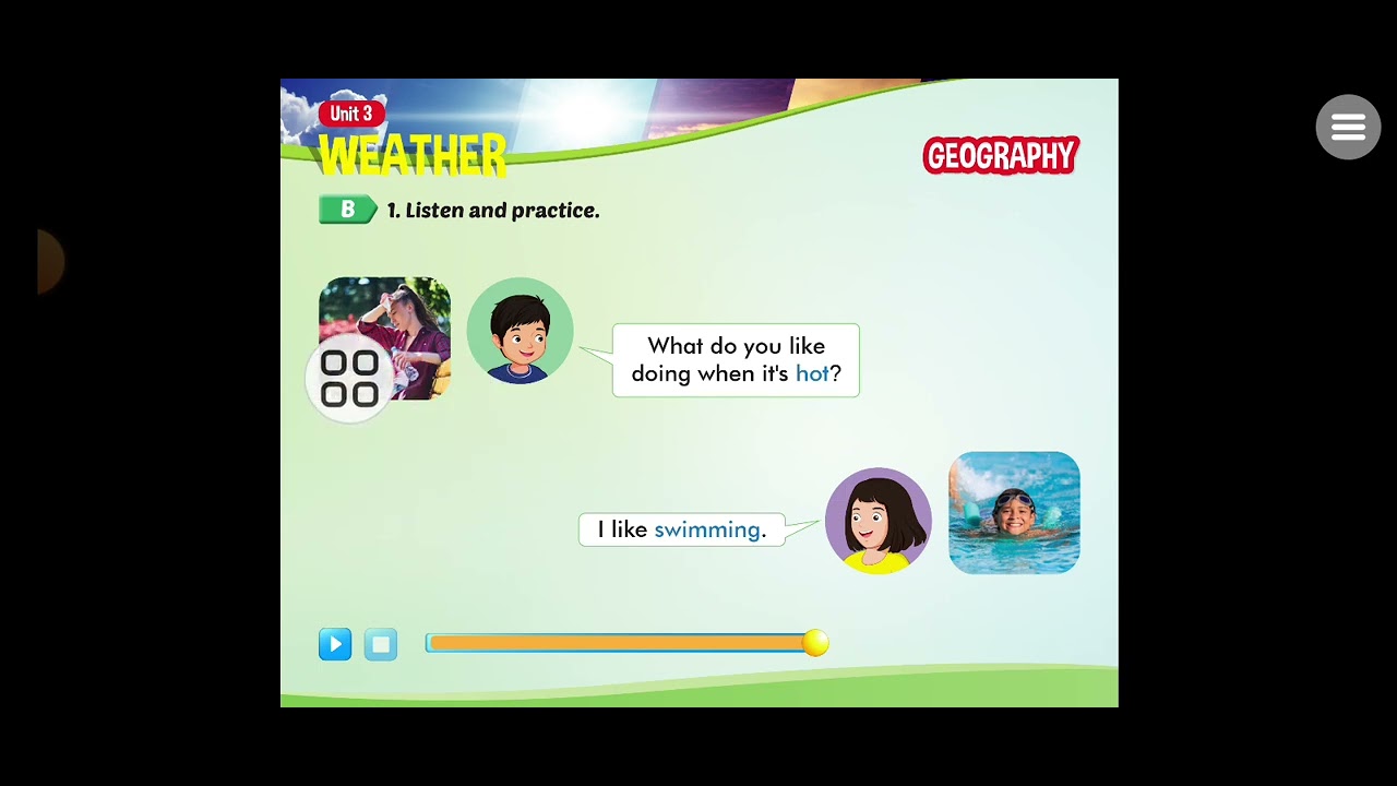 Tiếng anh 4 I learn smart start Unit 3 Weather Geography Page 43 - YouTube