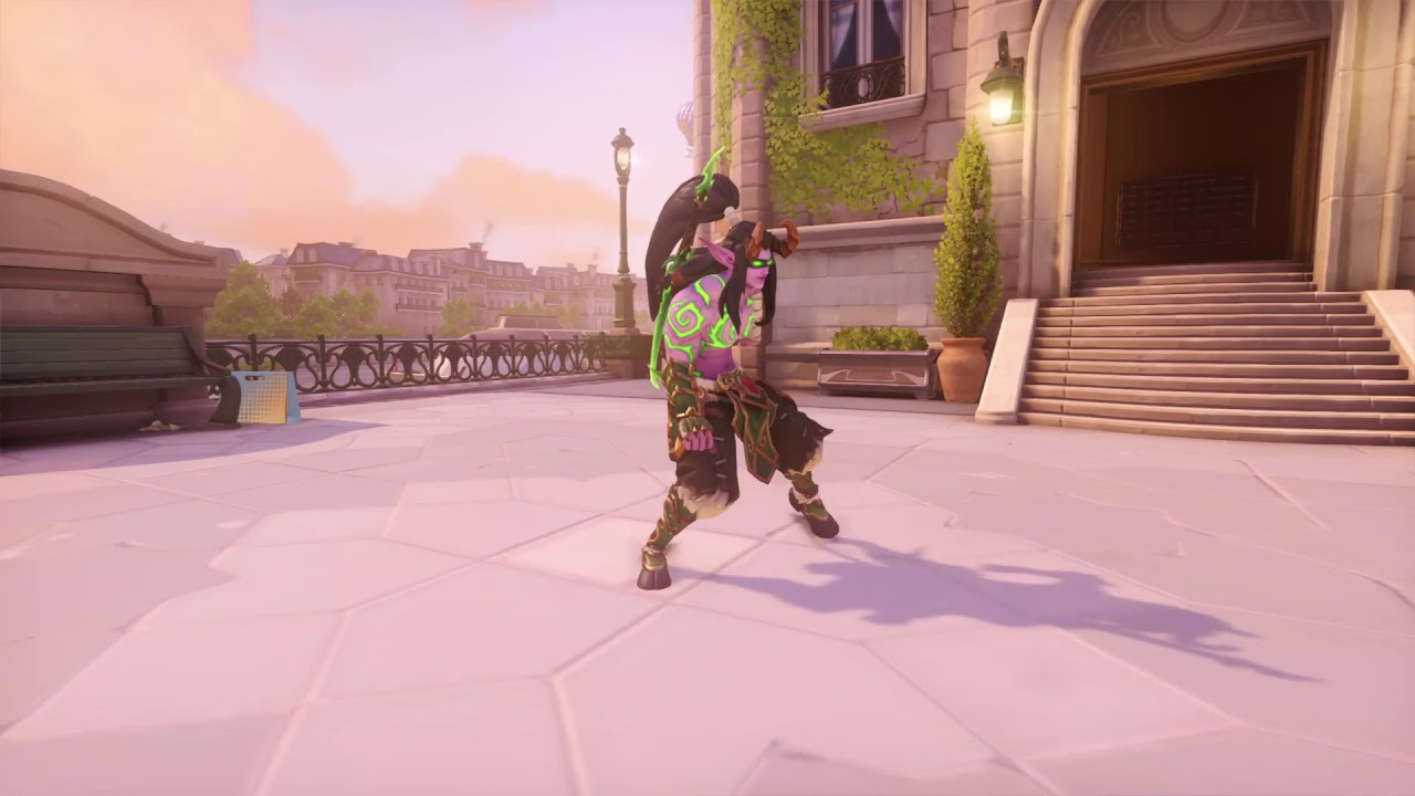 Genji Dance Emote with Illidan Skin in-game (PS4) - YouTube