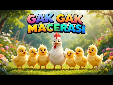 5 Küçük Civciv - Gak Gak 🐣 Eğlenceli Çocuk Şarkısı