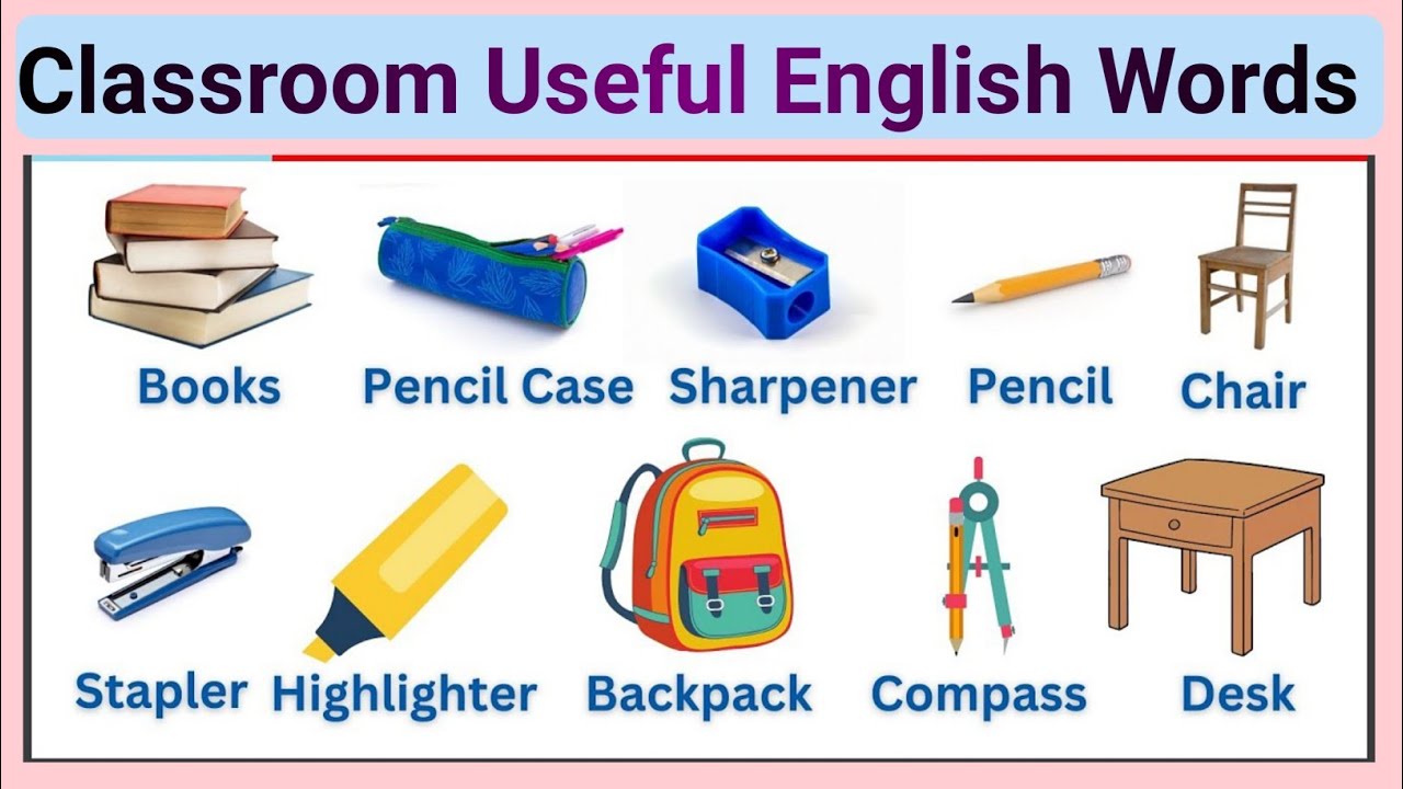 Spoken English : Classroom Useful English Words Improve Your Vocabulary ...