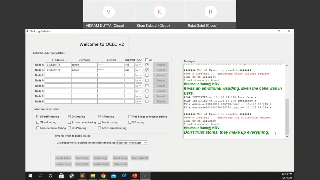 One click Log Collection OCLC For CMS MEETING server - YouTube