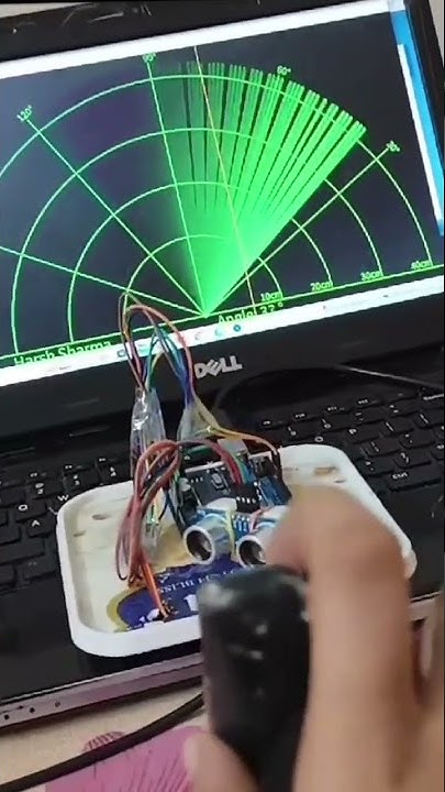 Radar System made using ultrasonic sensor and Arduino uno #viral #tech ...
