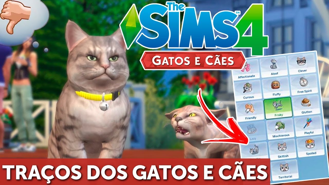 TRAÇOS DOS GATOS E CÃES | THE SIMS 4 GATOS E CÃES - YouTube