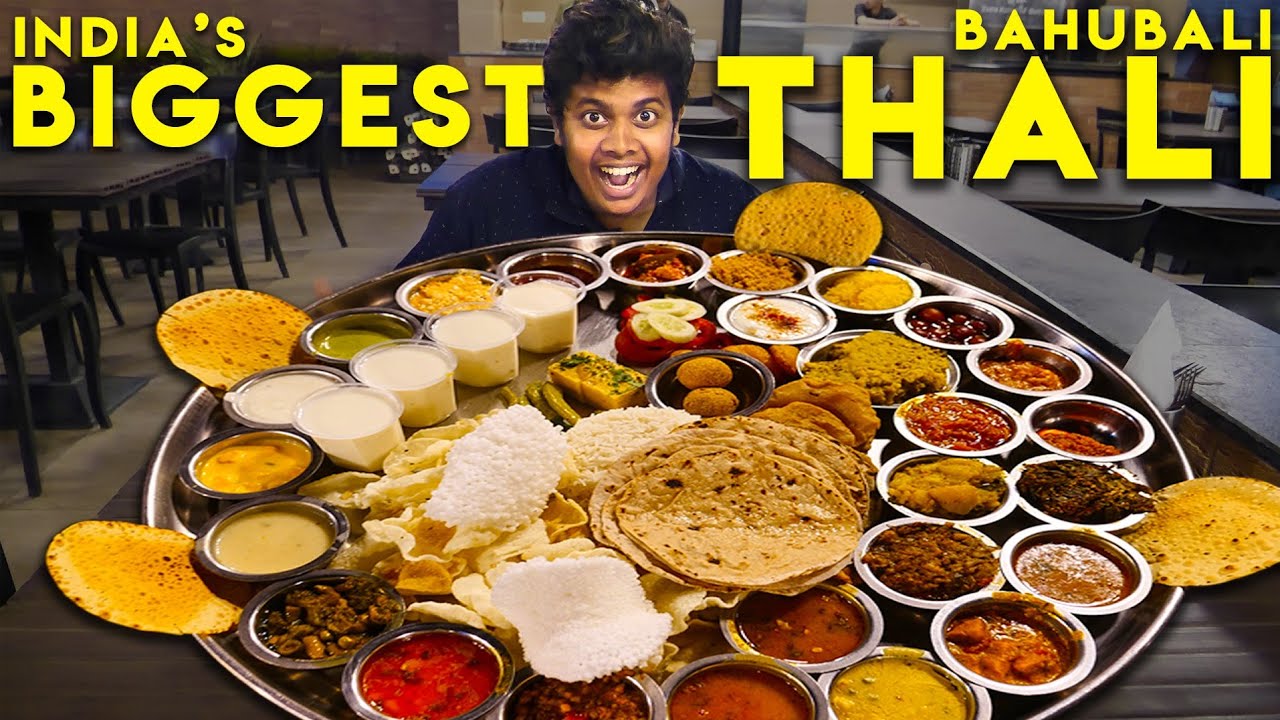 India's Biggest Thali at Rupees 840/- | Bahubali Thali |Surat - YouTube