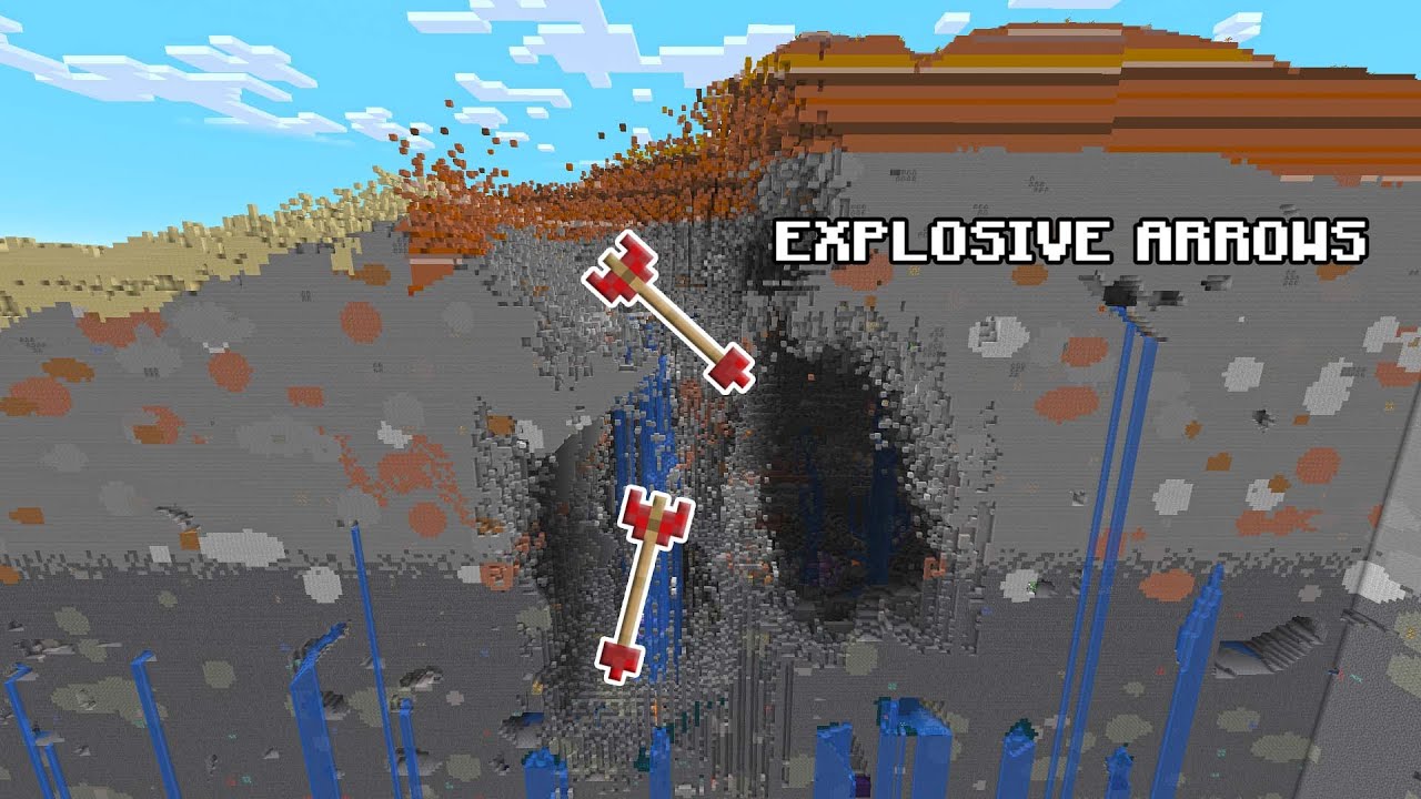 I've Made Explosive Arrows in Minecraft - YouTube
