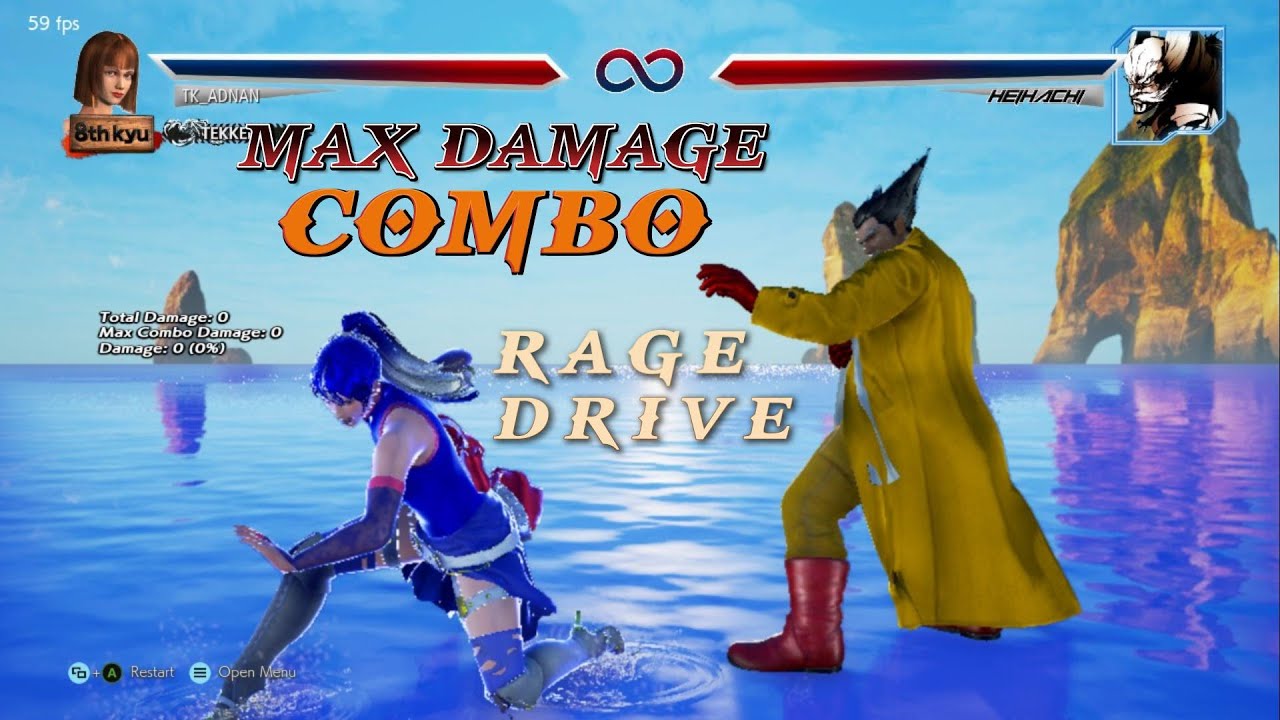 Anna Rage Drive Max Damage Combo Tekken 7... - YouTube