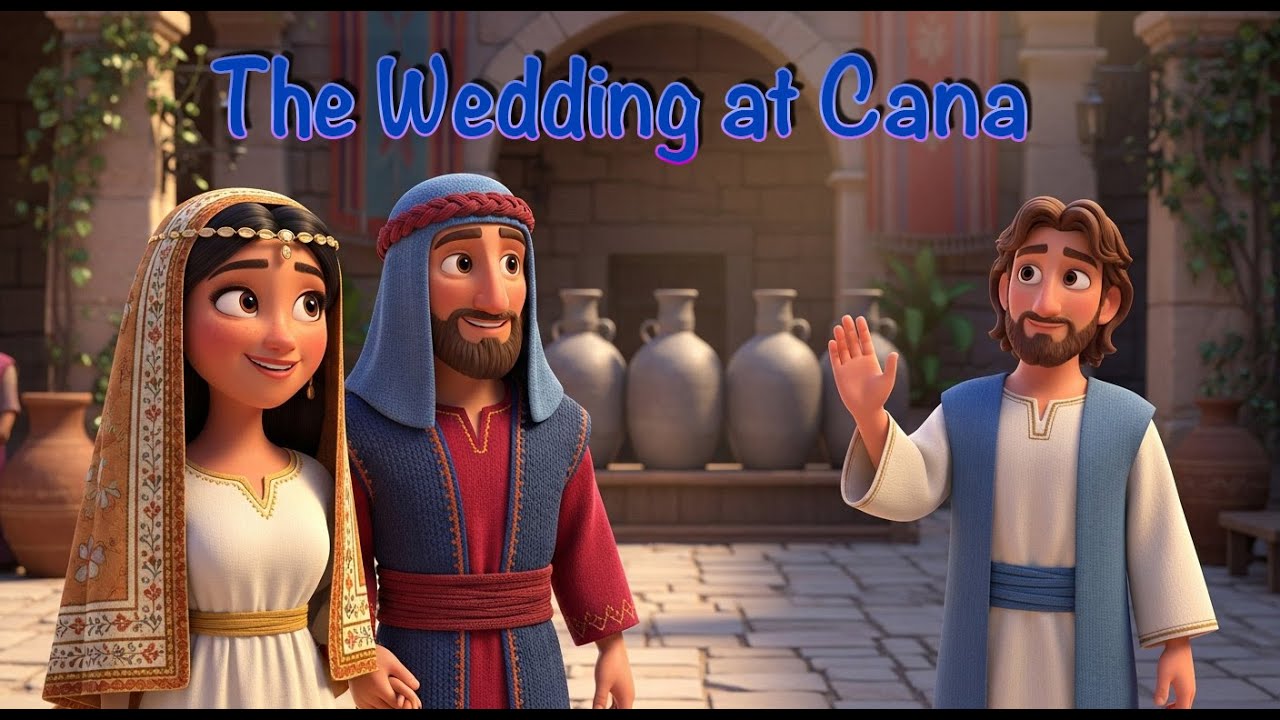 The Wedding at Cana | Bible Stories for Kids | Turning water into Wine ...
