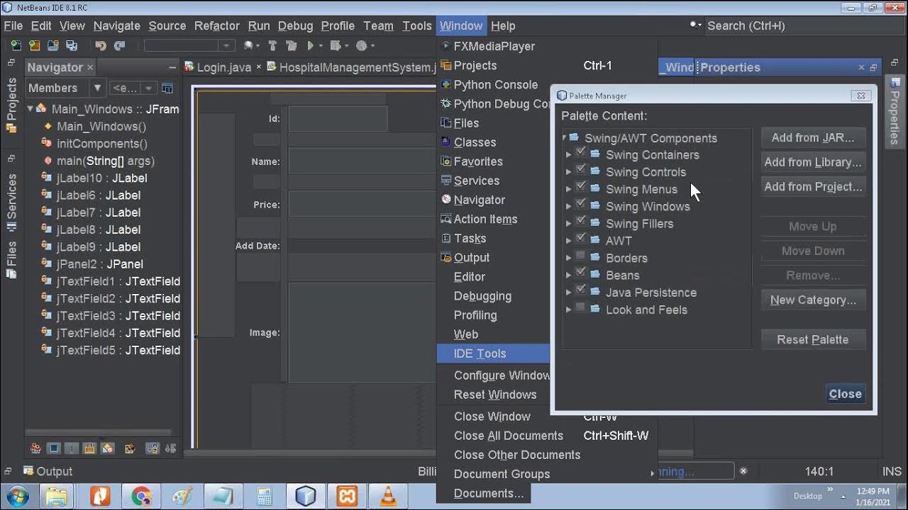 Jcalendar Java Netbeans How To Ad Jcalendarjar File Or Jcalendar To Pallet Manager Youtube